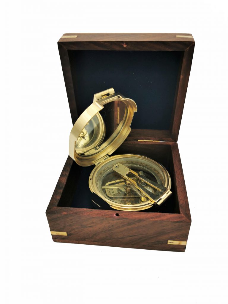 Reproducción Artesanal de la Brújula “Brunton” 7,5×8,5x4cm - Nauticalmania