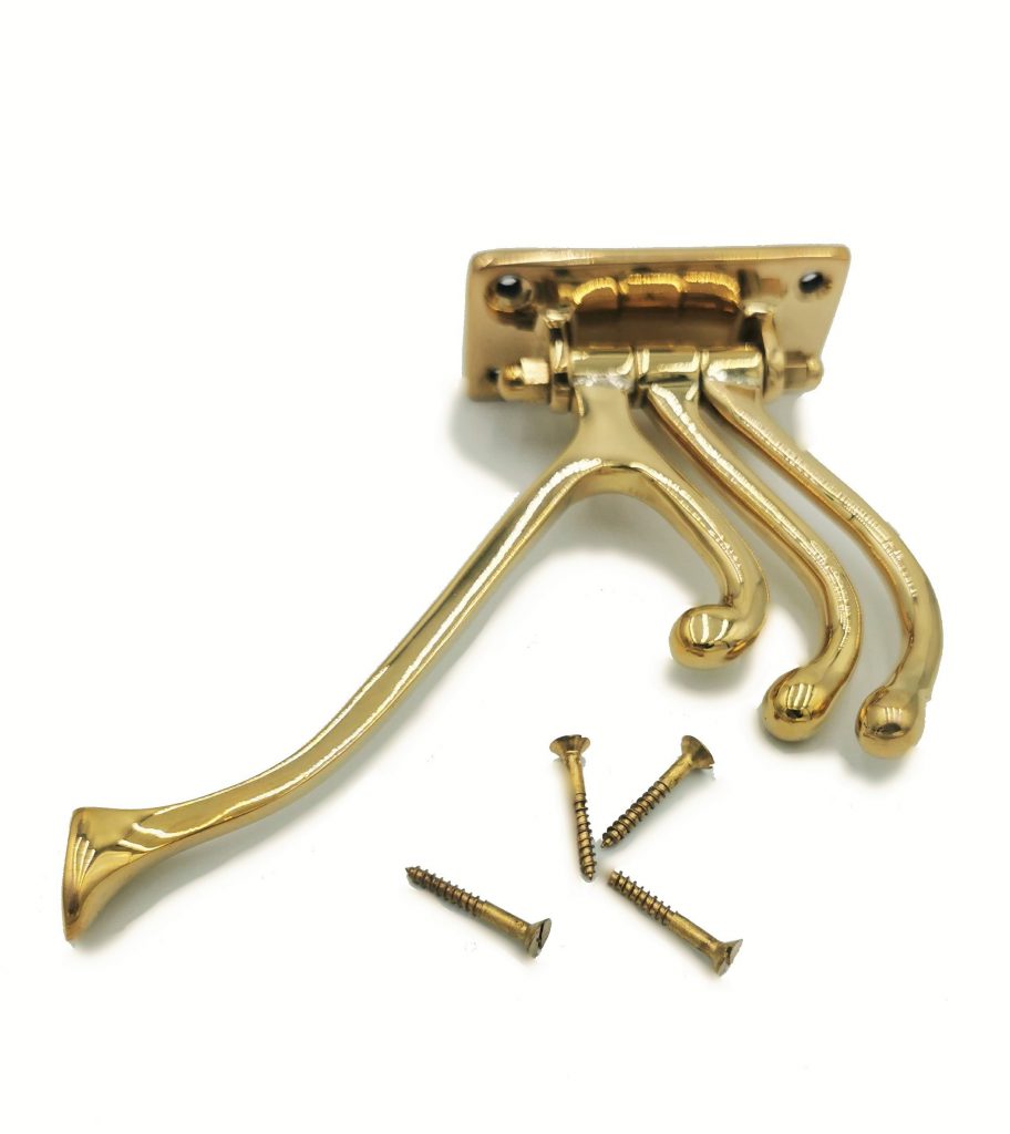 Colgador Perchero Plegable de Pared Latón | Nauticalmania