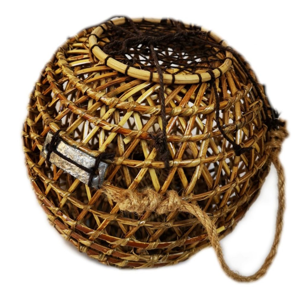 Nasa de Pesca Decorativa 25x25x18cm - Nauticalmania